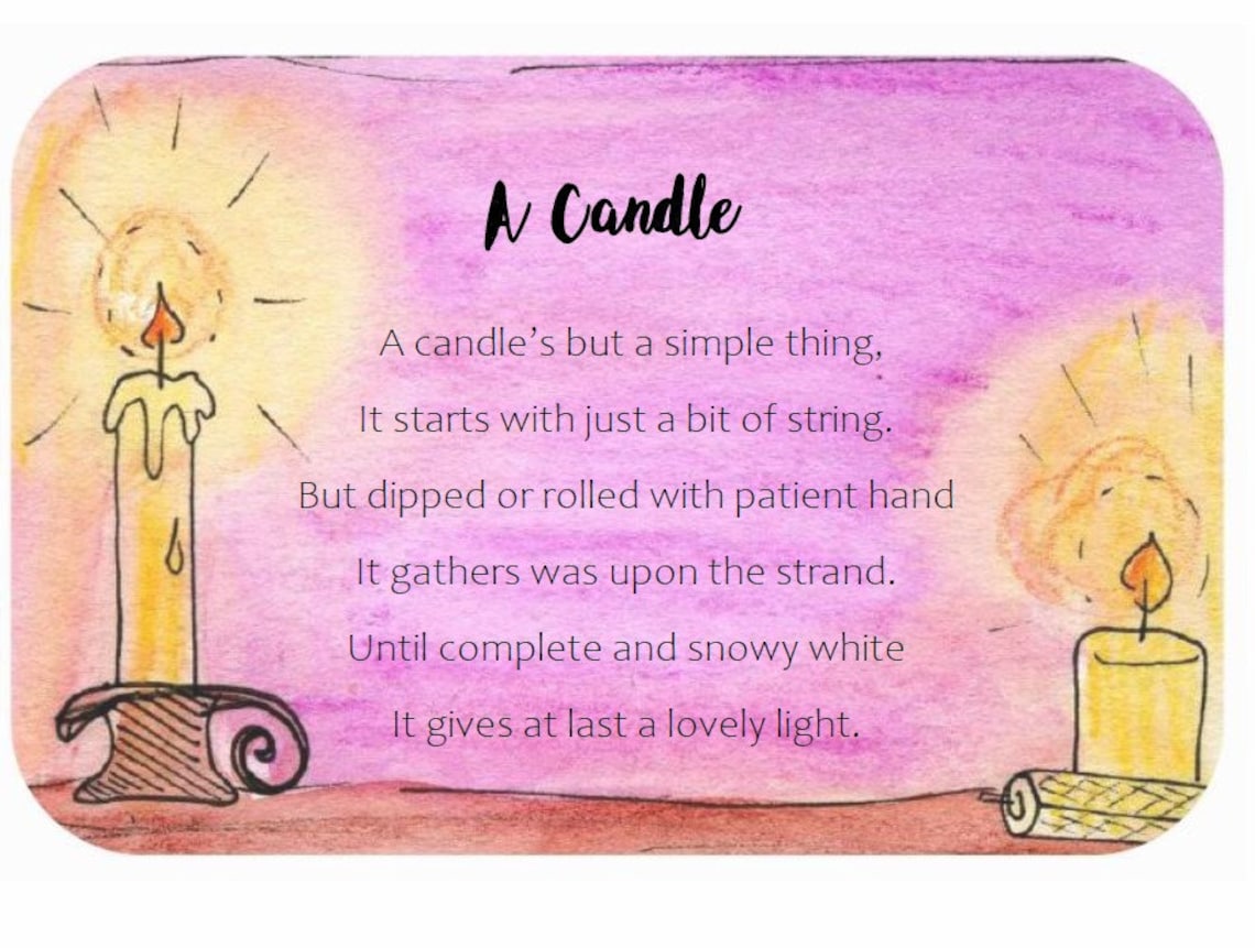 Candlemas Mini Handwriting and Poetry Set - Etsy