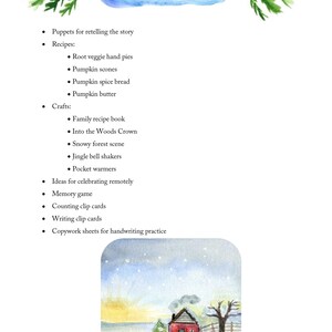 Over the River and Through the Woods Mini Literature Guide - Etsy