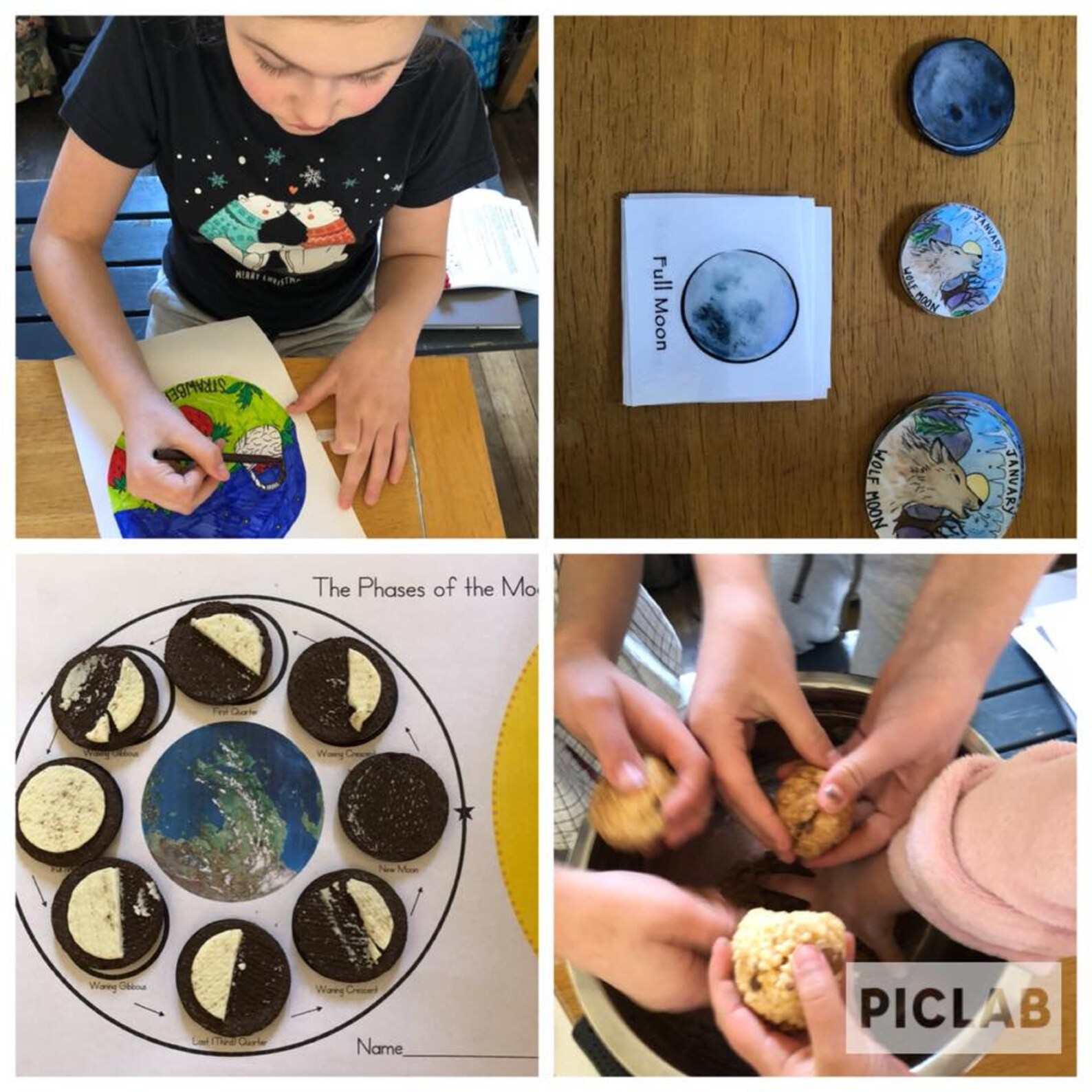 Full Moon and Phases Set - Etsy