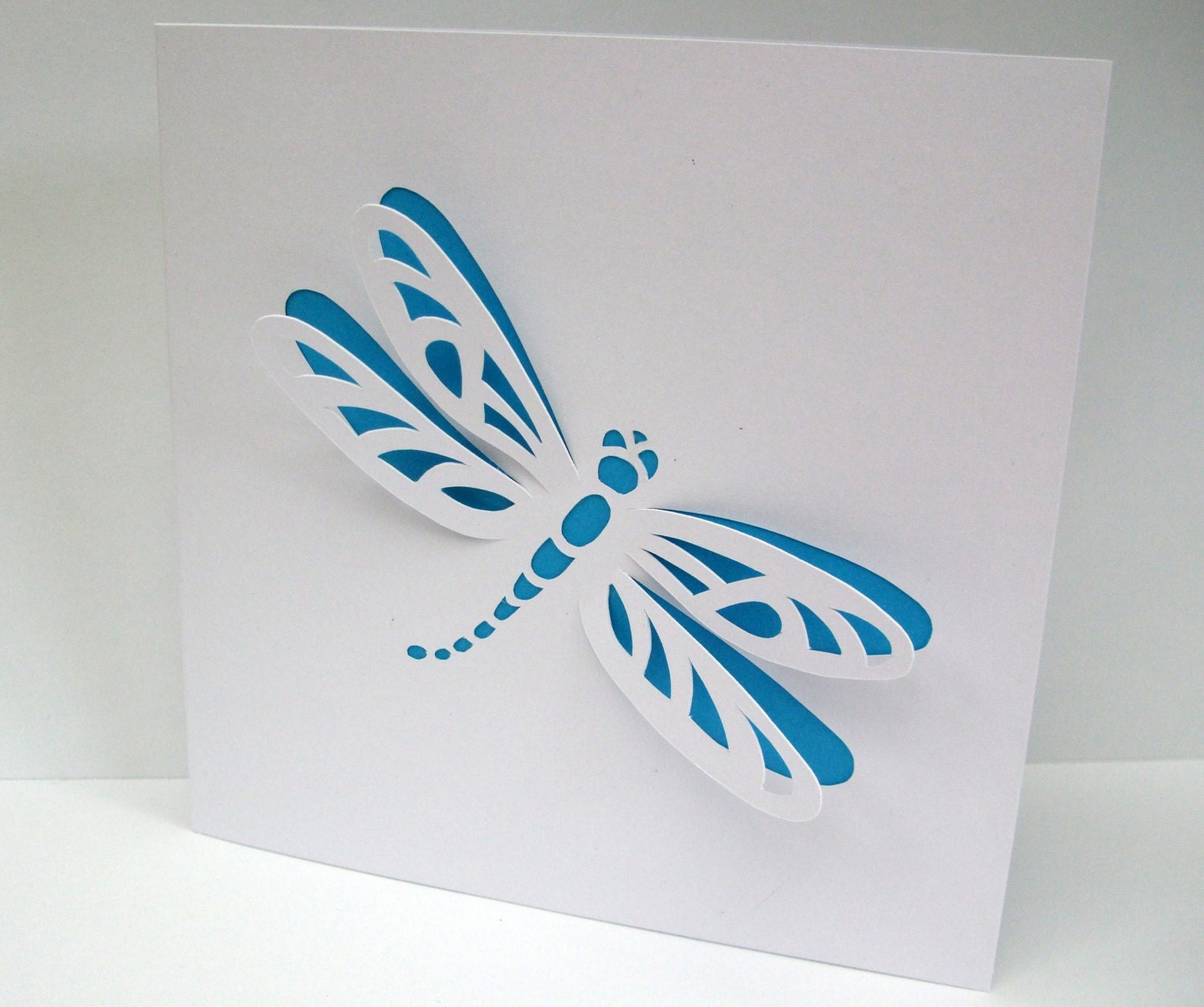 Dragonfly Card Paper Cut Dragonfly Personalised Card - Etsy