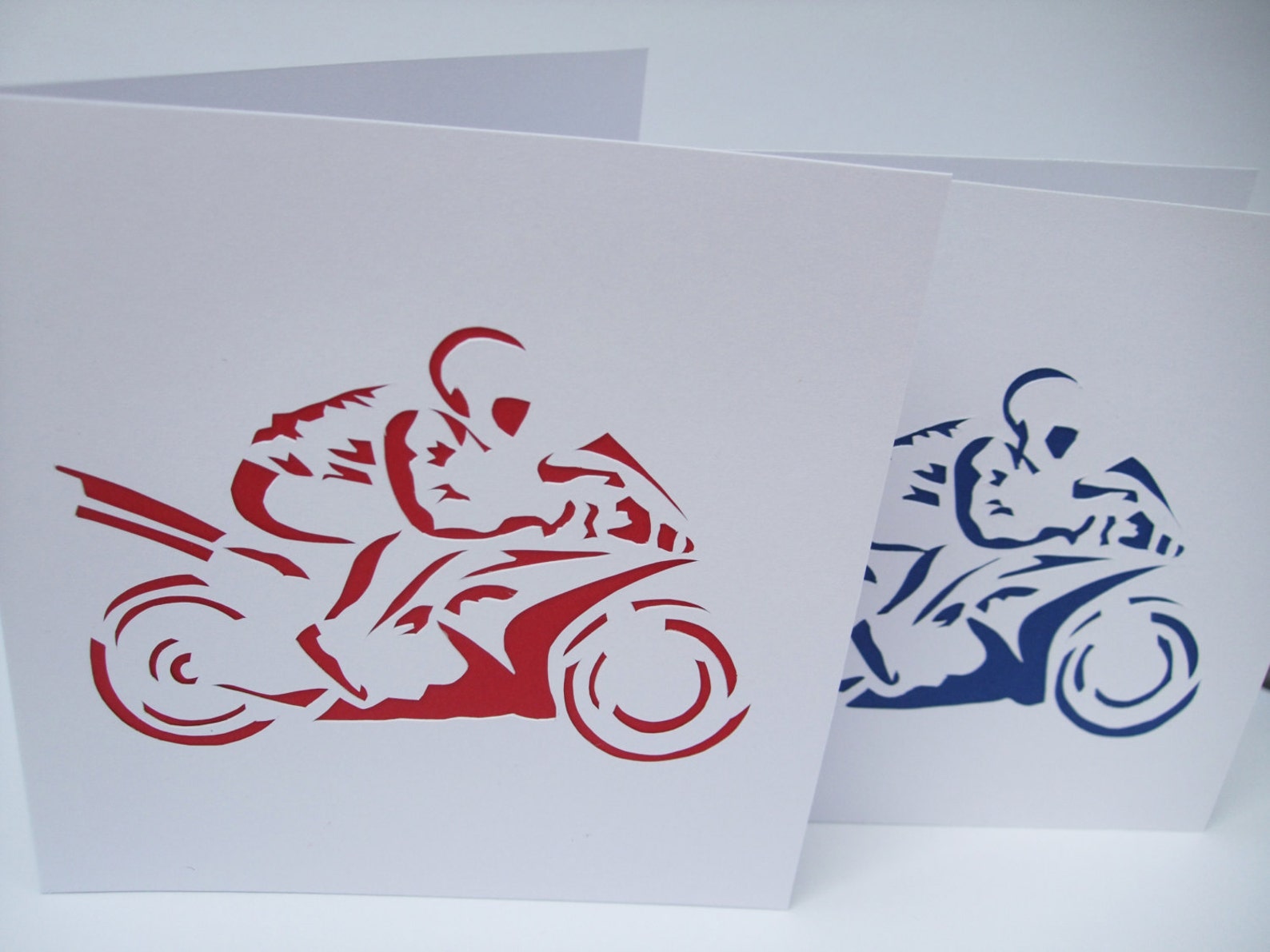Motorbike Card Birthday Card Father's Day Card Paper - Etsy