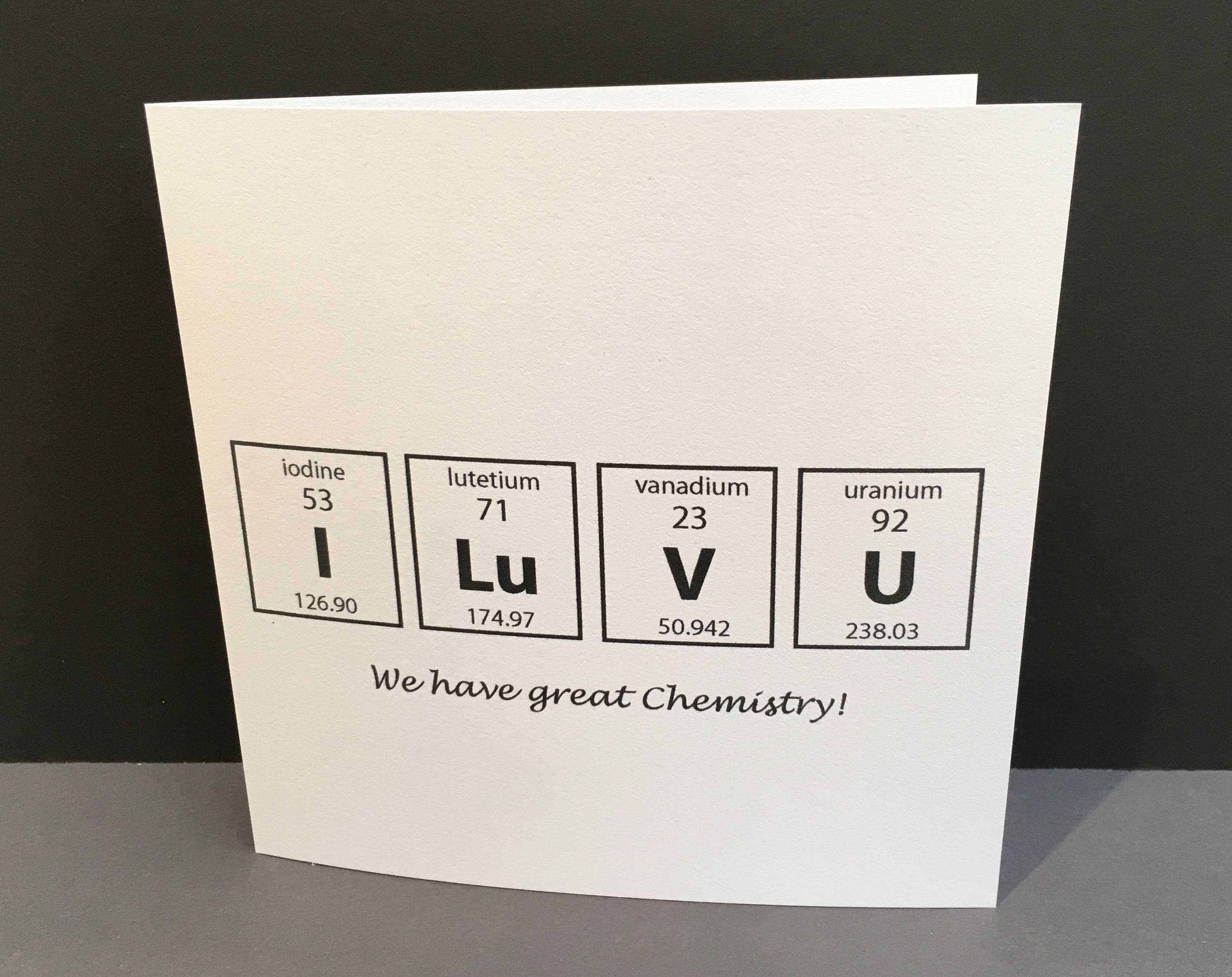 Valentine's Day Card We have Great Chemistry Card for | Etsy