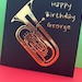 Personalised Tuba Birthday Card - Brass Band, Orchestra, Music, Paper ...
