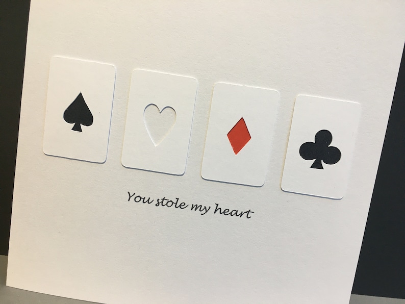 Valentine's Day Card You Stole My Heart Paper Cut - Etsy