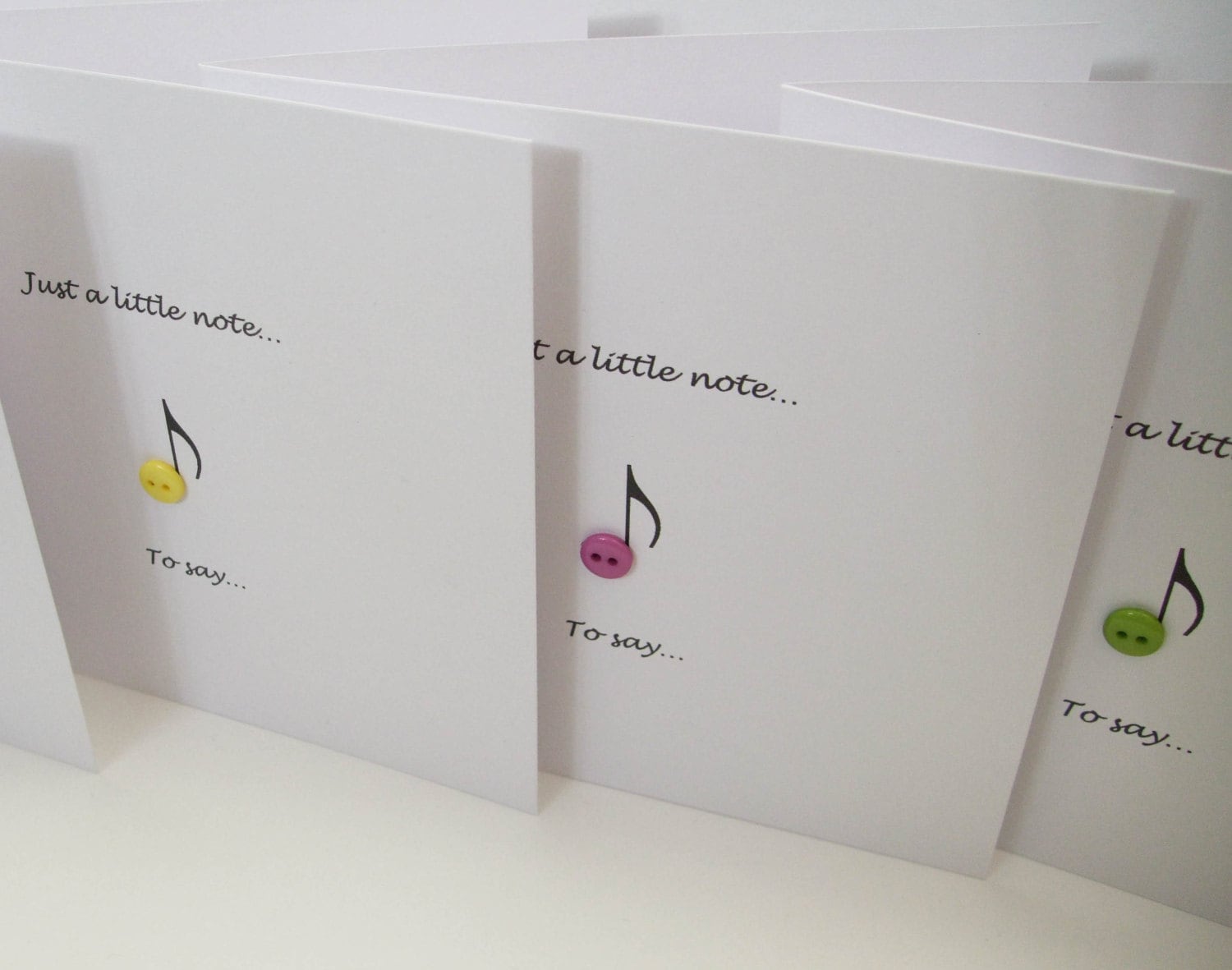 Just a Little Note Blank Note Card Paper Handmade Greeting - Etsy UK