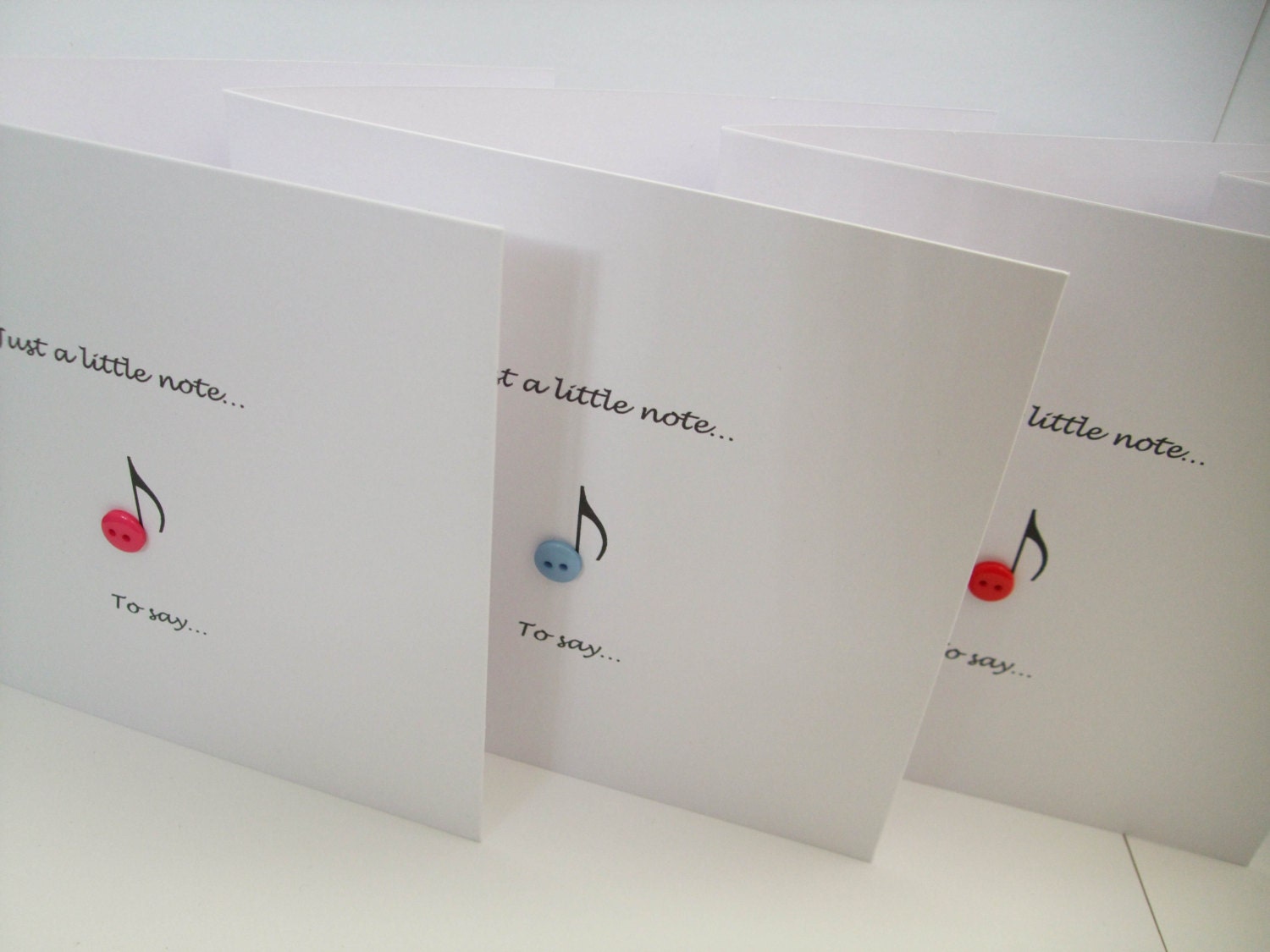 Just a Little Note Blank Note Card Paper Handmade Greeting - Etsy UK