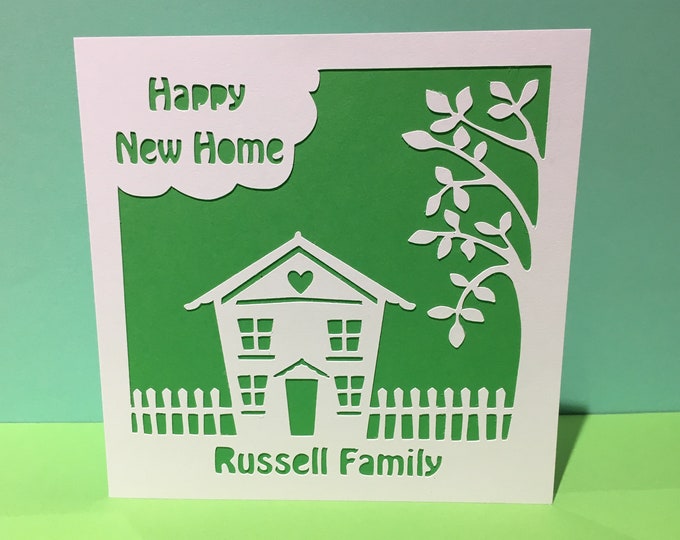 Personalised New Home Card - Moving House Card, New House Card, First ...