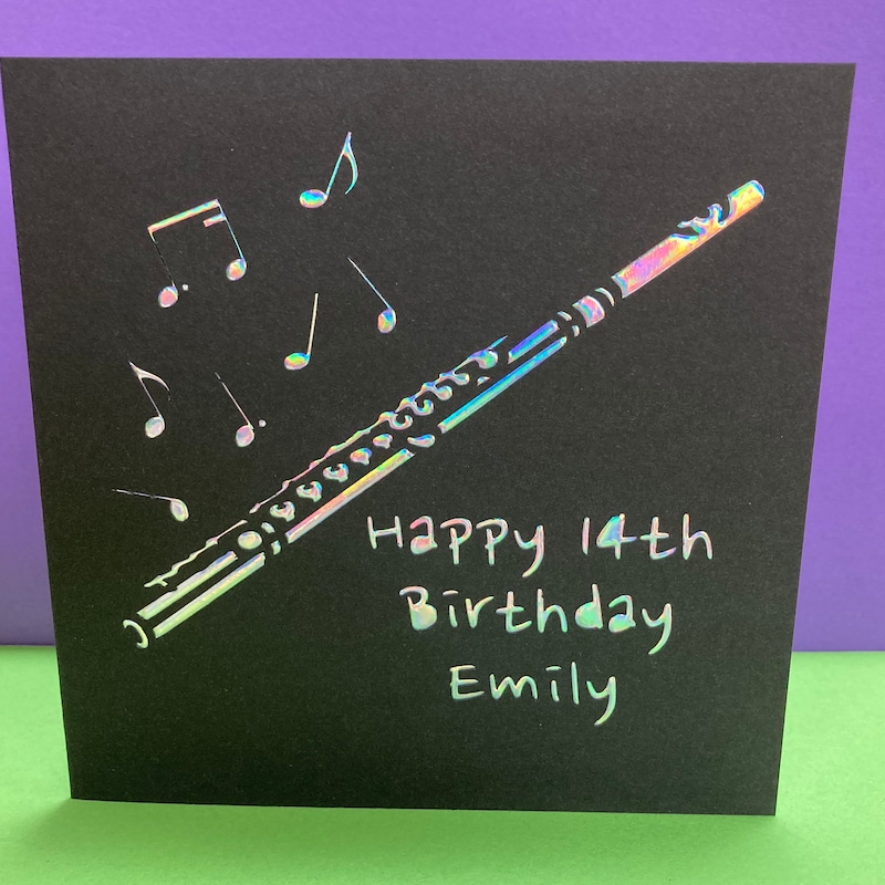 Music Card Flute - Etsy UK