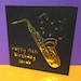 Personalised Saxophone Birthday Card Sax Jazz Band - Etsy UK