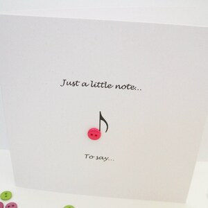 Just a Little Note - Blank Note Card - Paper Handmade Greeting Card ...