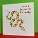 Snake Birthday Card Snake Themed Card Paper Cut Snake for Him for Her ...