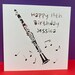 Music Birthday Card Paper Cut Card Musical Notes for Her, Him, Dad, Man ...