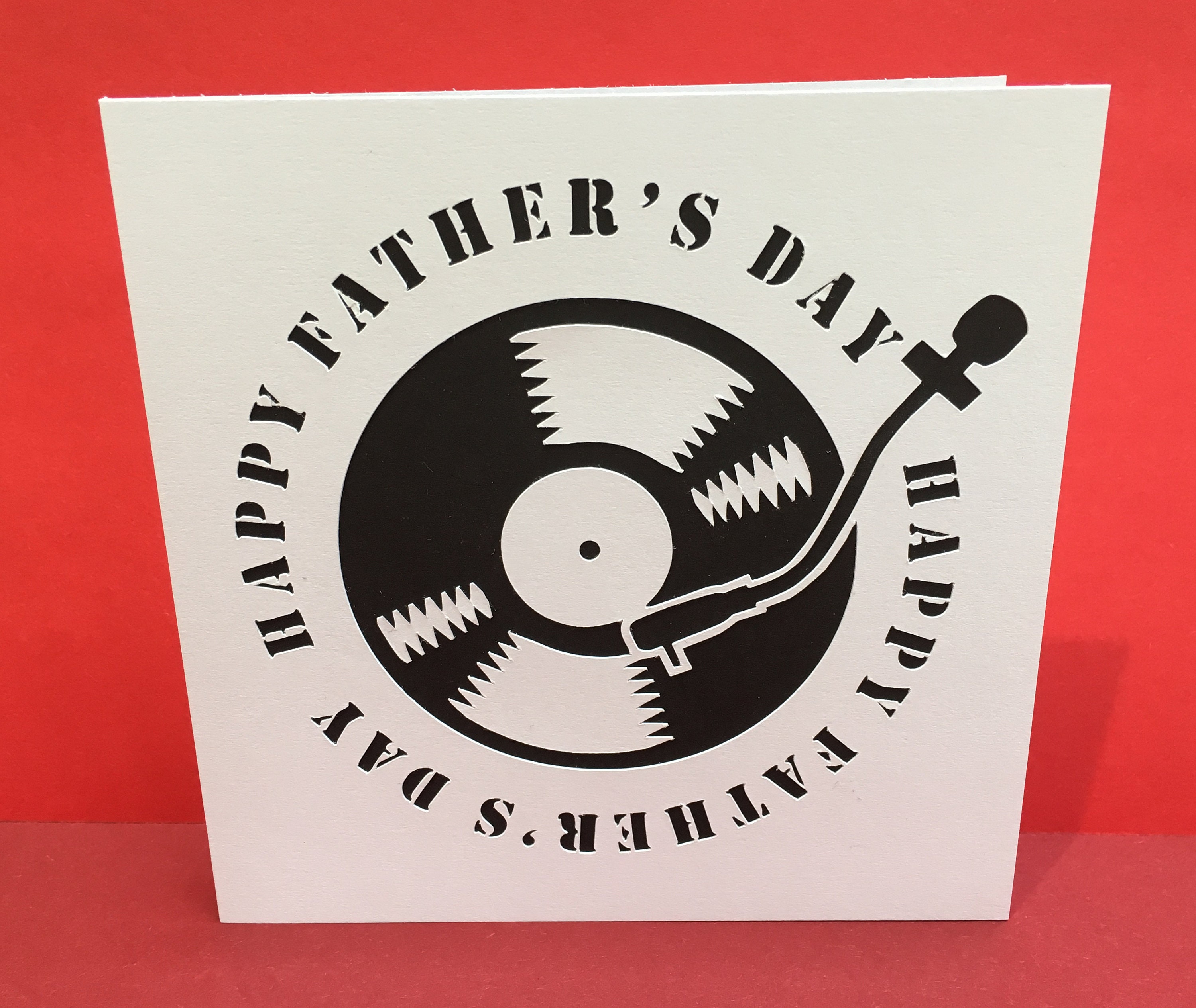 Vinyl Record Father's Day Card, Vintage, Retro, Card for Dad, Grandad ...