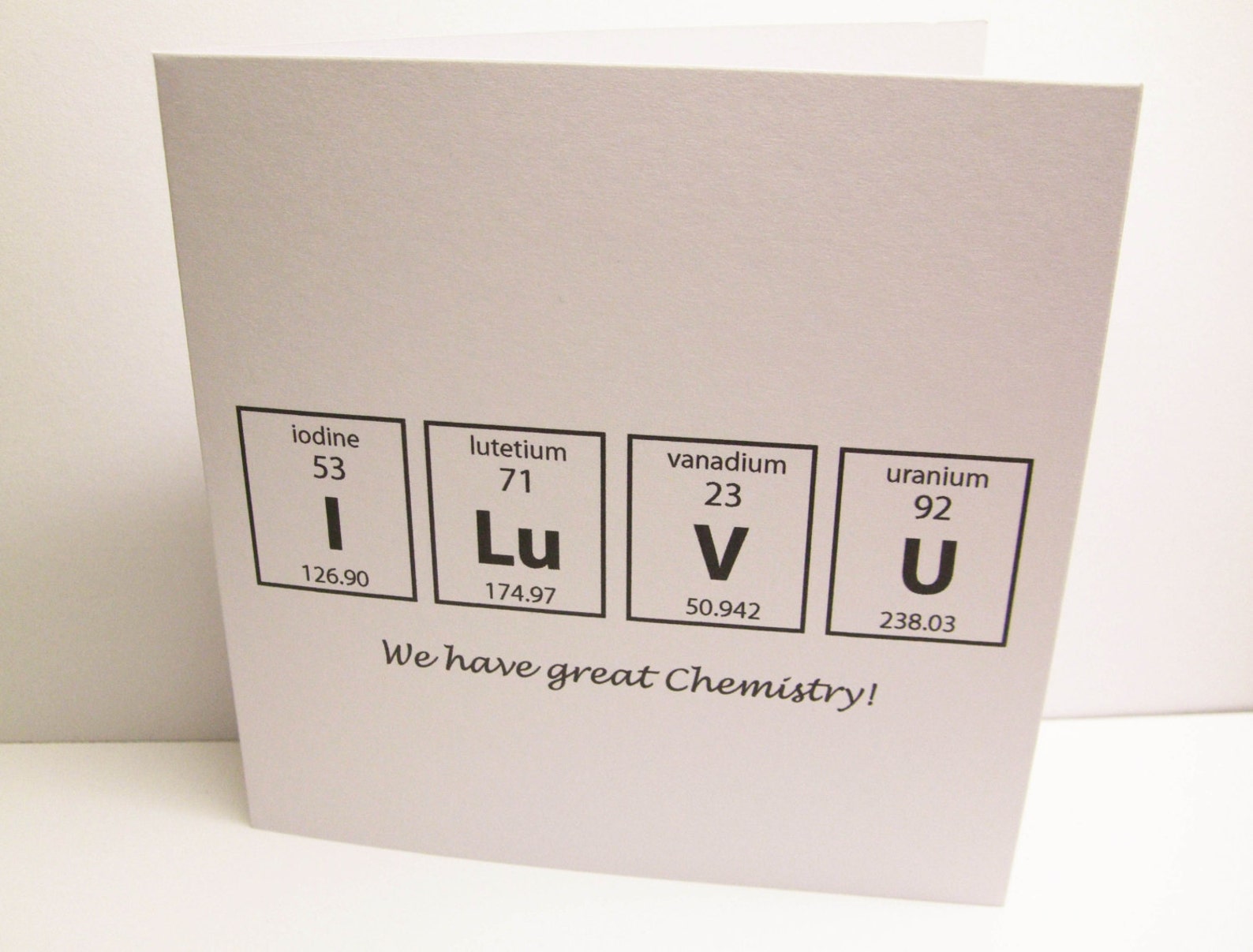 Valentine's Day Card - We Have Great Chemistry - Card for a Chemist ...
