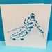 Ski Greeting Card - Skiing - Skier - Personalised Birthday Card - Snow ...