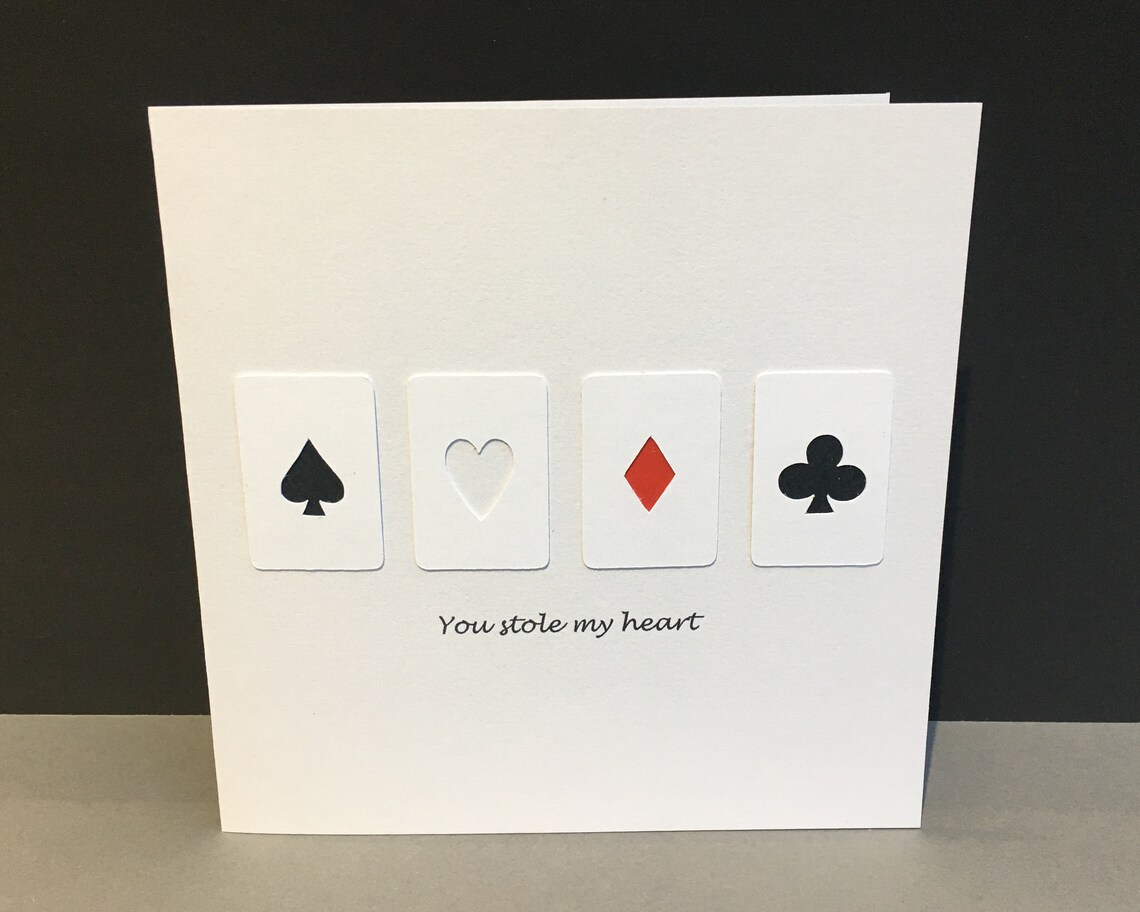 Valentine's Day Card You Stole My Heart Paper Cut - Etsy