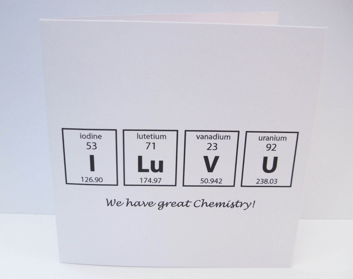 Valentine's Day Card We have Great Chemistry Card for | Etsy