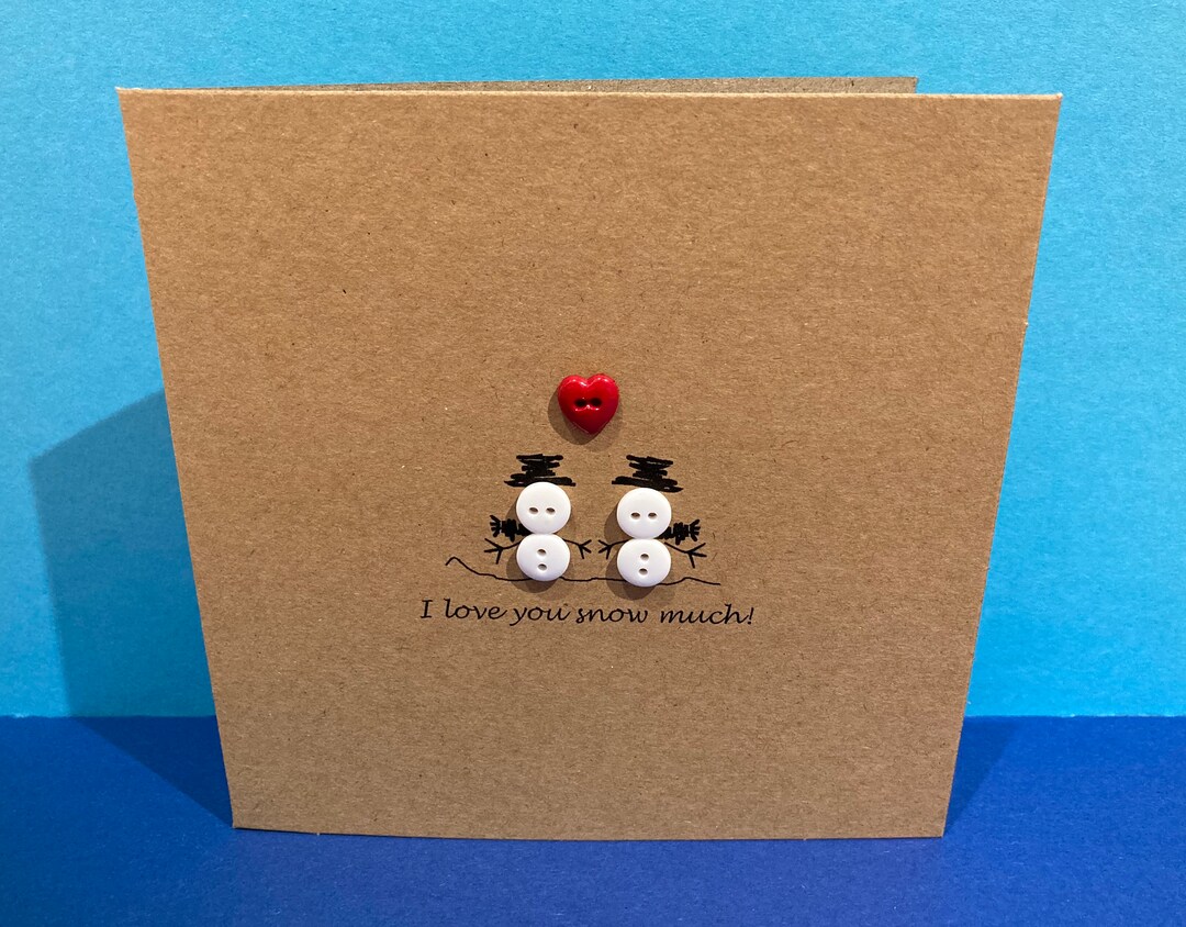I Love You Snow Much - Valentine's Day Card - Cute Valentine With ...