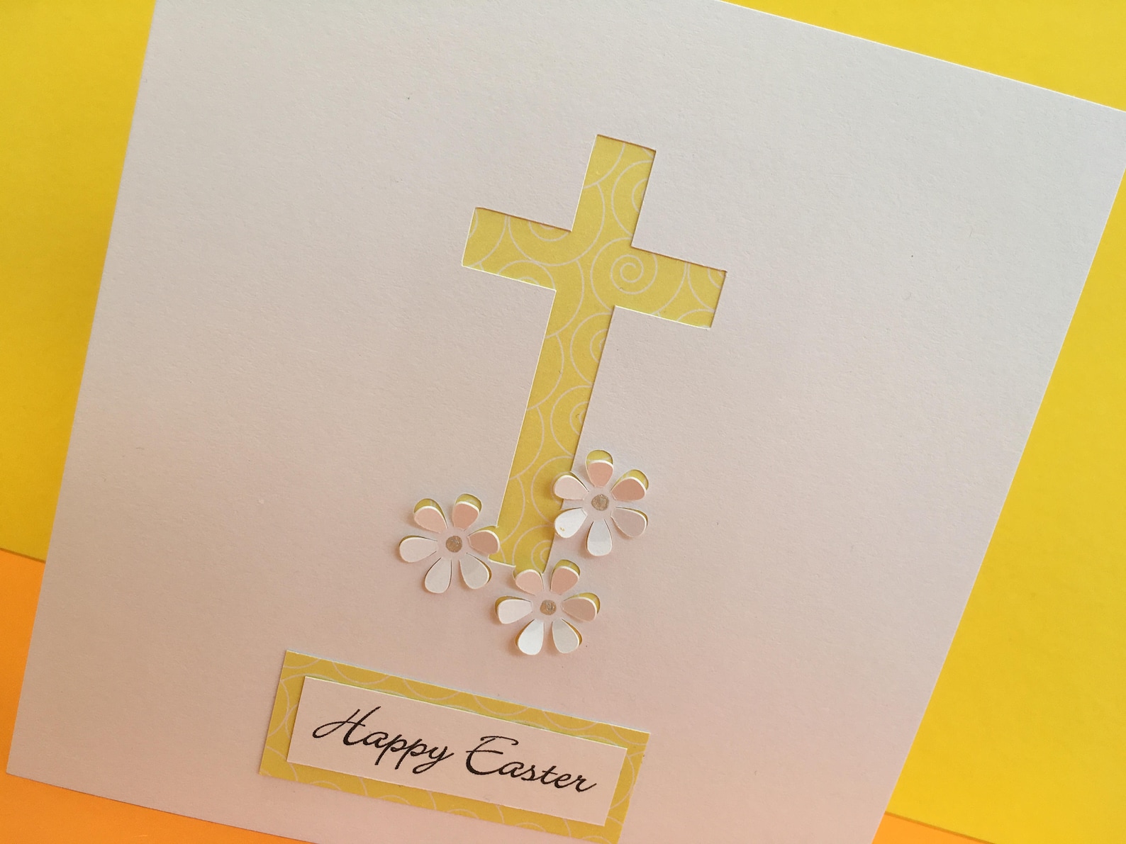 Easter Card - Religious Easter Card - Easter Cross - Paper Cut Handmade ...