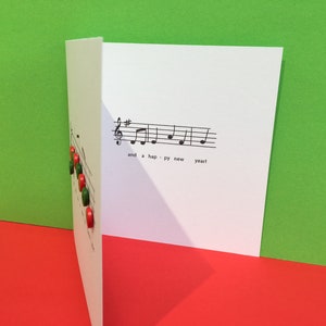 Christmas Card Set Pack of 12 Christmas Cards Christmas Music With ...