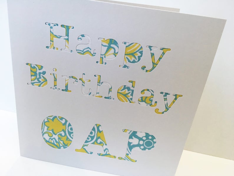 65th Birthday Card - Happy Birthday OAP - Funny Card for a Special ...