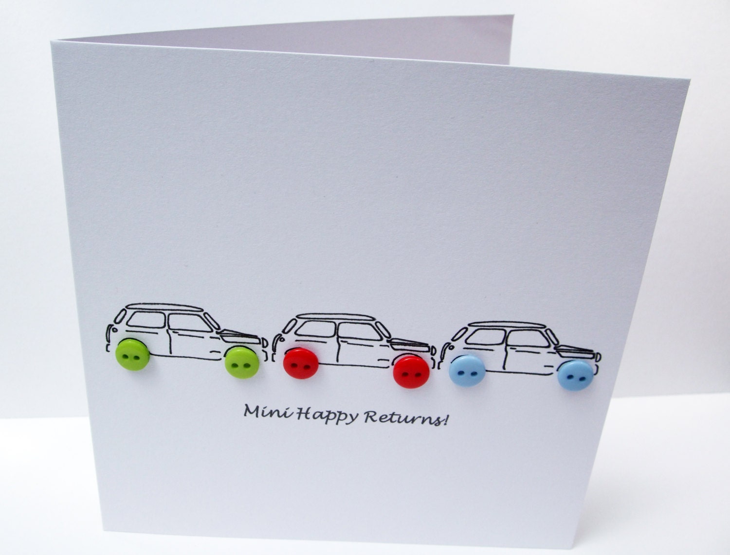 Minis Birthday Card Car Birthday Card 3 Little Minis With - Etsy UK