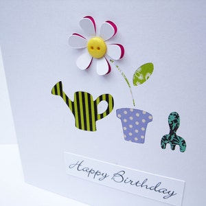 Gardening Birthday Card - Card for a Gardener - Gardening - Flower ...
