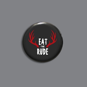 Hannibal Cosplay Badges: Eat the Rude Pins, Save Will Graham Clock ...