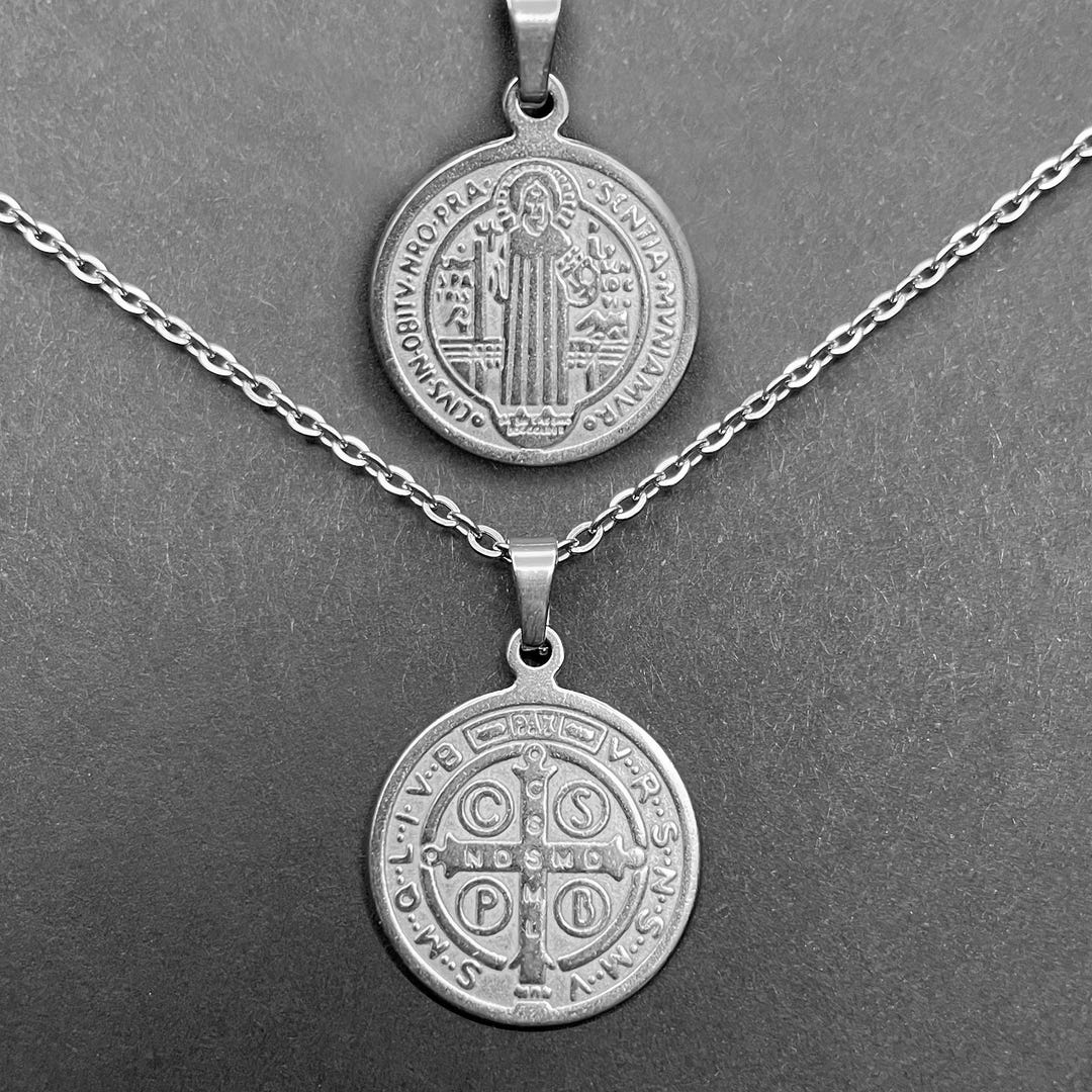 Saint Benedict Medal Necklace Religious Sacrament Jewellery Catholic ...