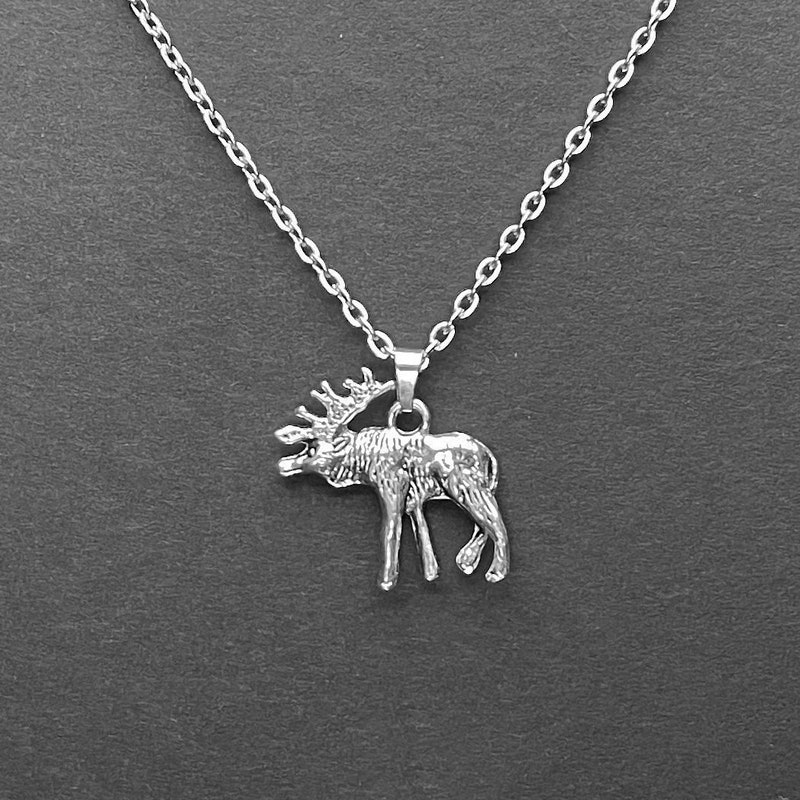 Moose Necklace - Etsy