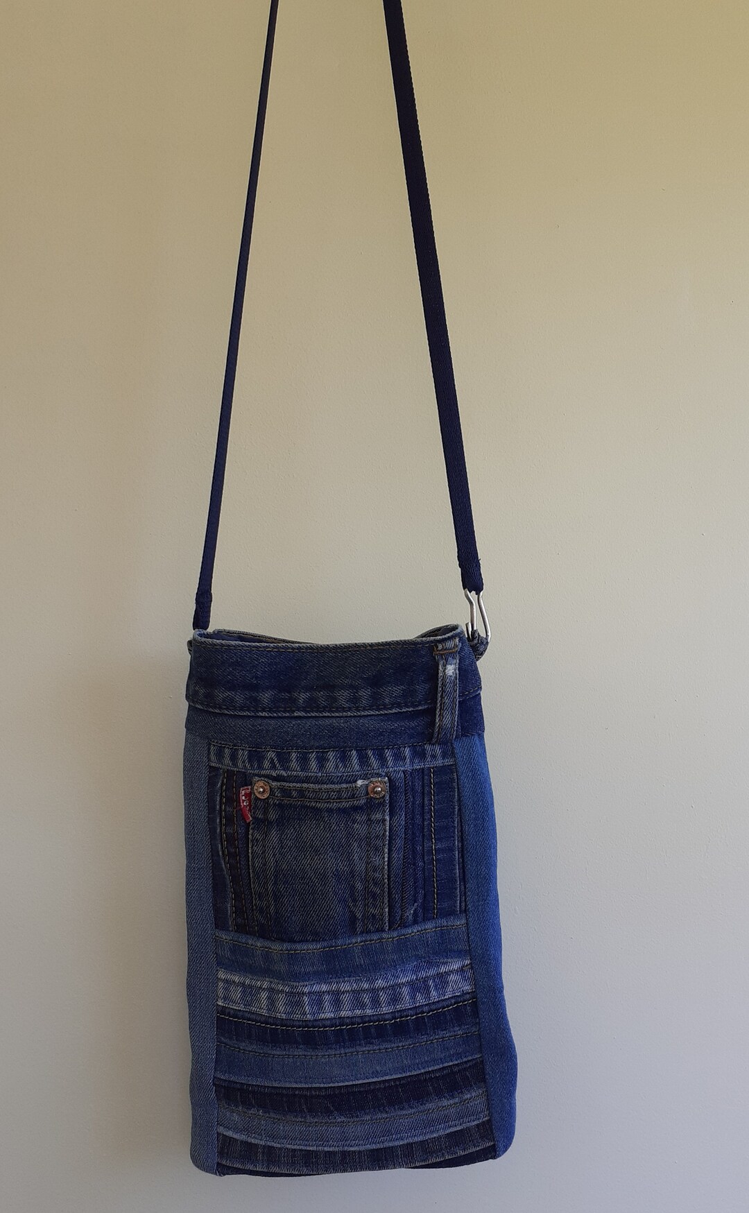 Denim Bag Small Jeans Cross Body Bag Purse Patchwork Quilted Bag ...