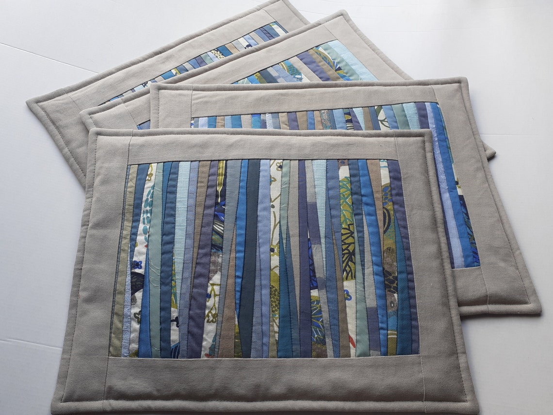 Table Mats Place Mats Patchwork Dinning Table Decor Set of 4 - Etsy