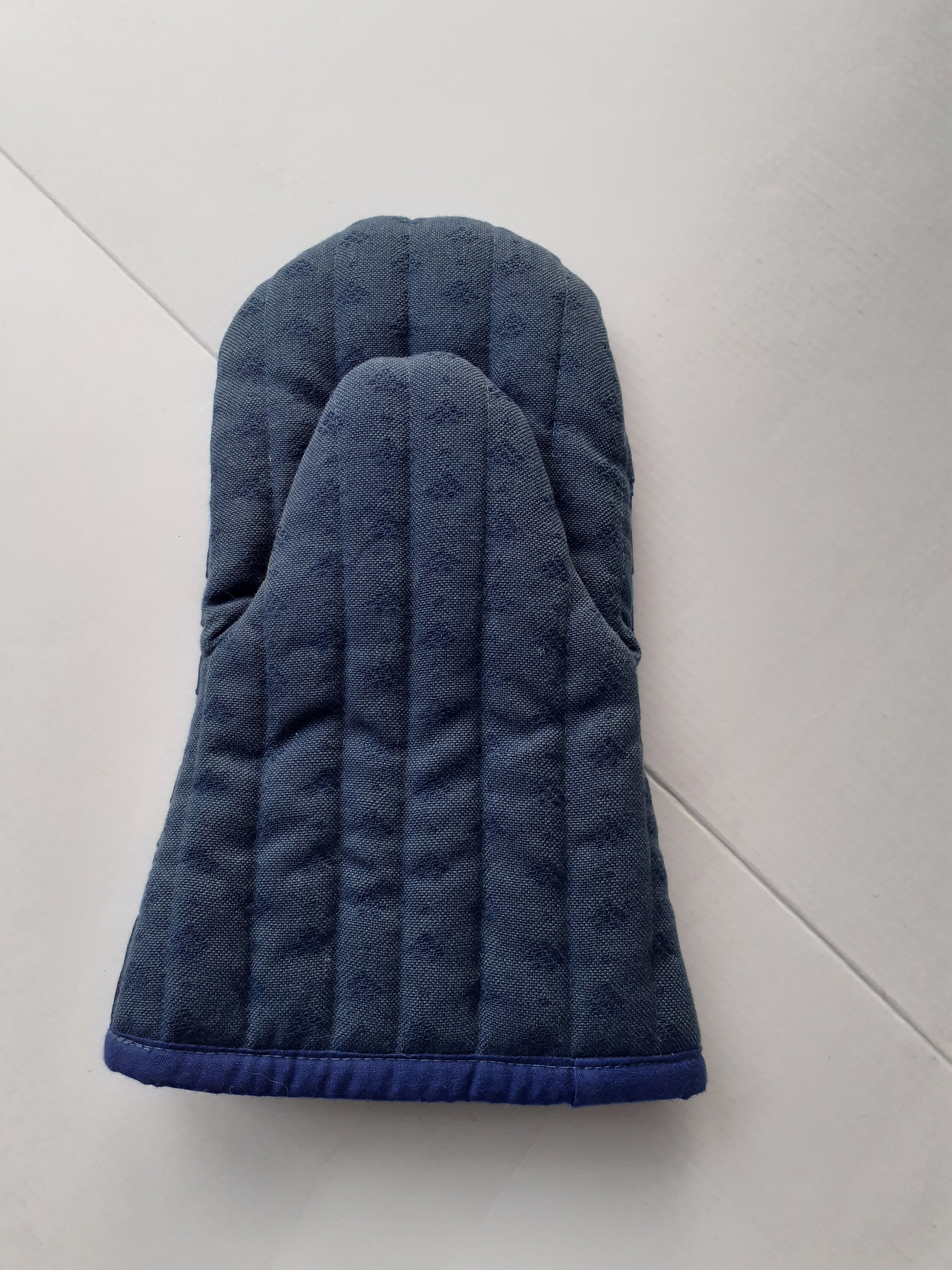Blue Kitchen Glove Thick Oven Mitt Baking Loves Pot Holder Kitchen Gift ...