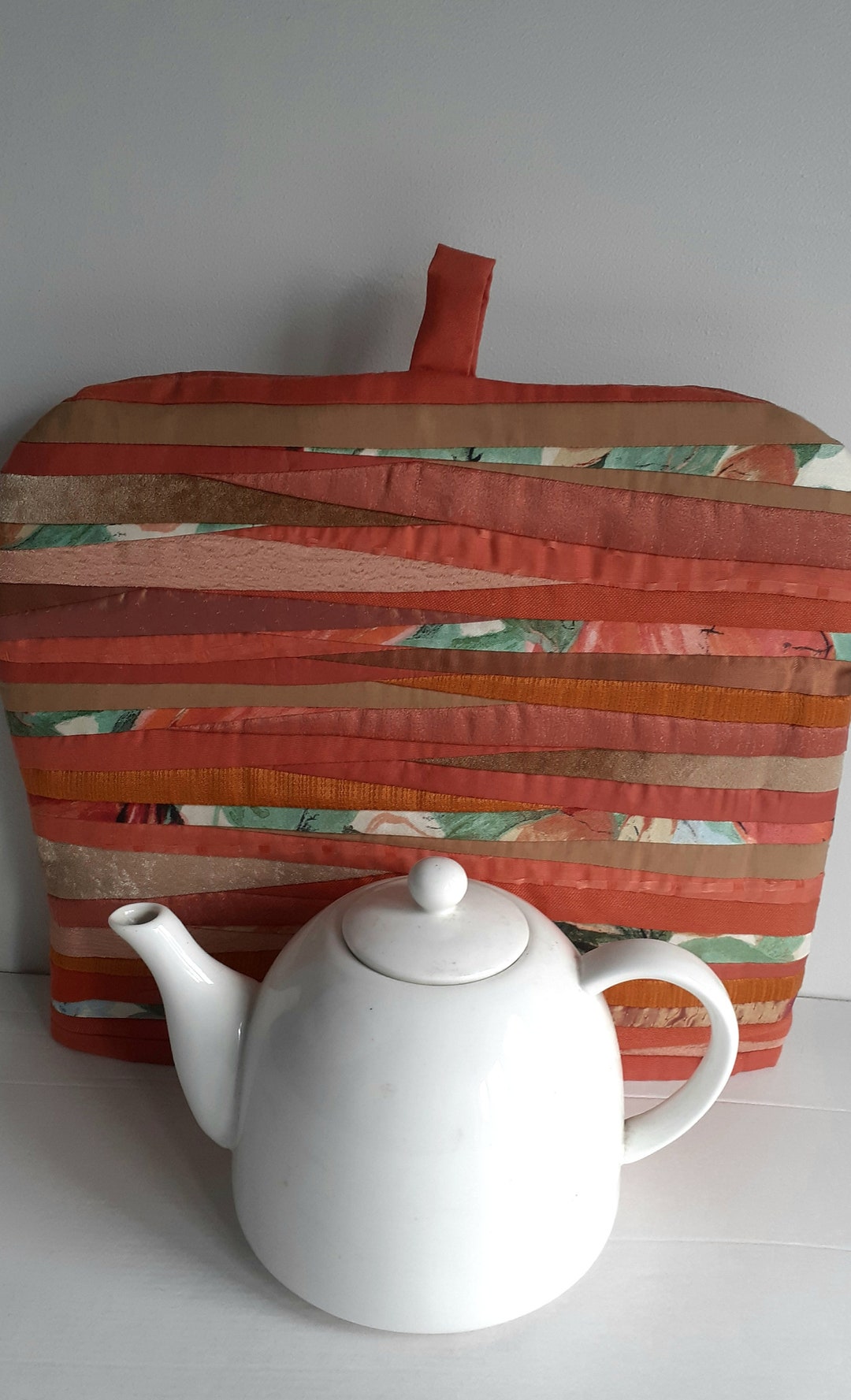 Tea Pot Cozies Orange Green Large Thick Tea Pot Warmer Coffee Tea Pot ...