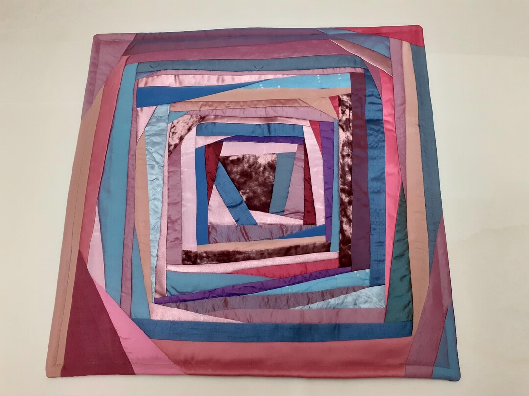 Patchwork Table Mat: Modern Square Centerpiece, Handmade Decor - Etsy