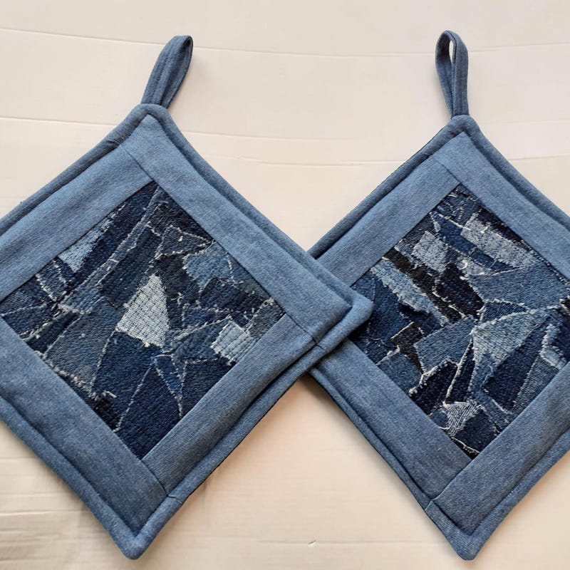 Denim Hot Pad - Etsy