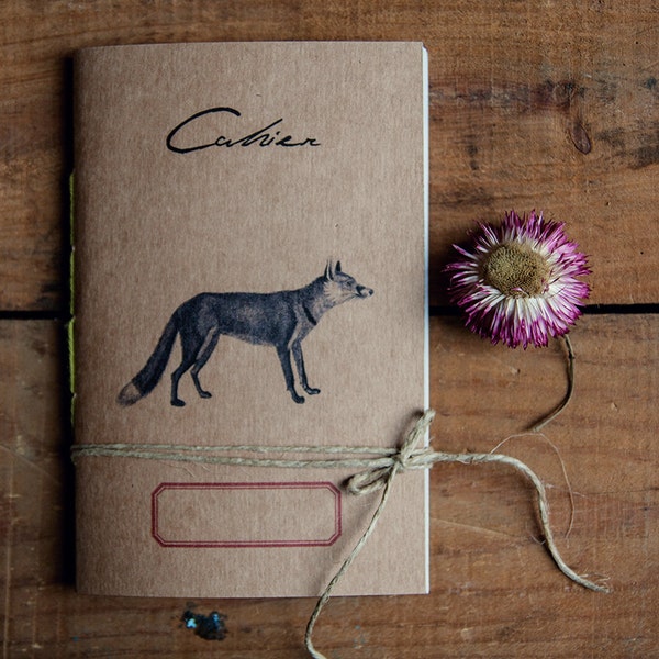 Fox Notebook - Etsy