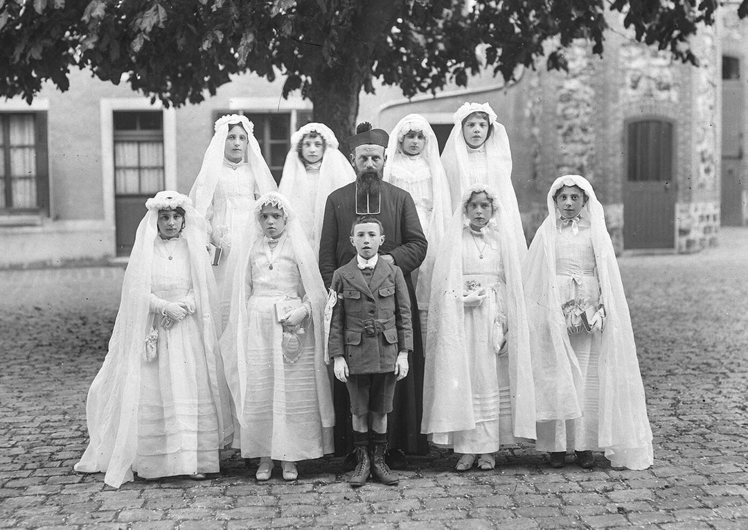 Wall Art Image of French Communion Party in 1920s - Rare Image - Fine ...