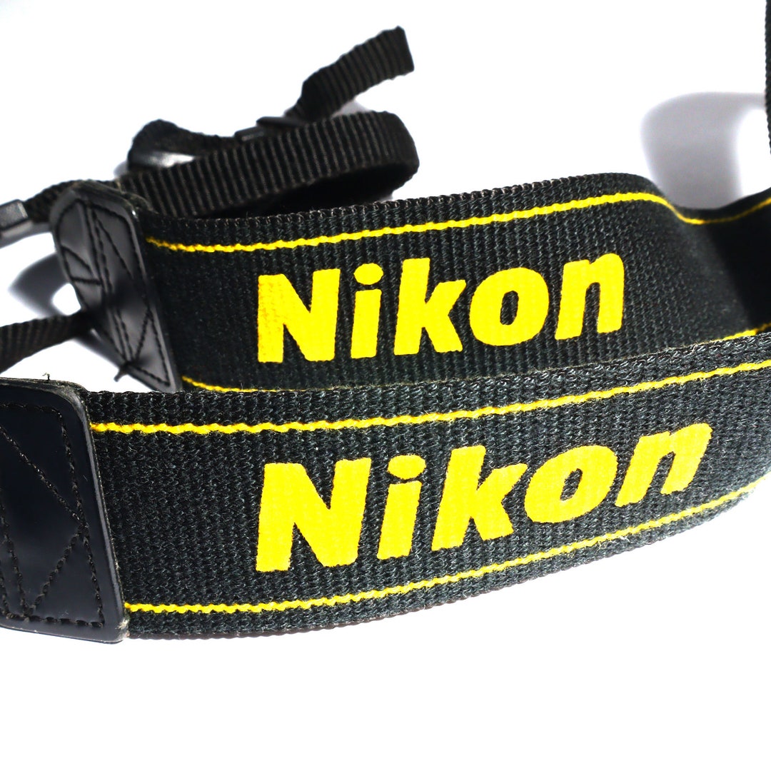 Nikon Camera Strap From Late 20th Cent.- 1.25" Wide Strap - 36" -90cm ...