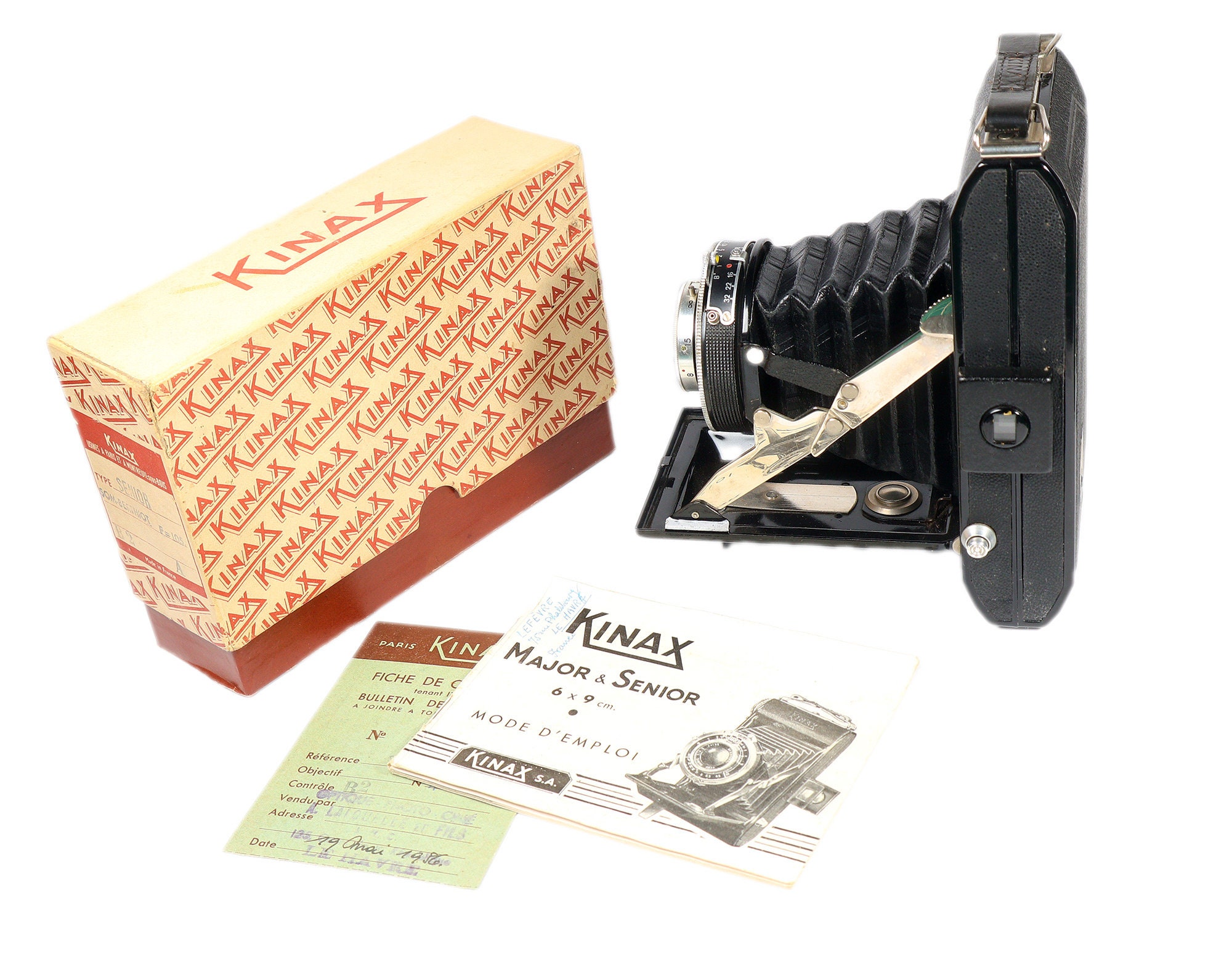 Kinax Major Folding Roll Film Camera, C.1950s Rare, Clean, Working ...