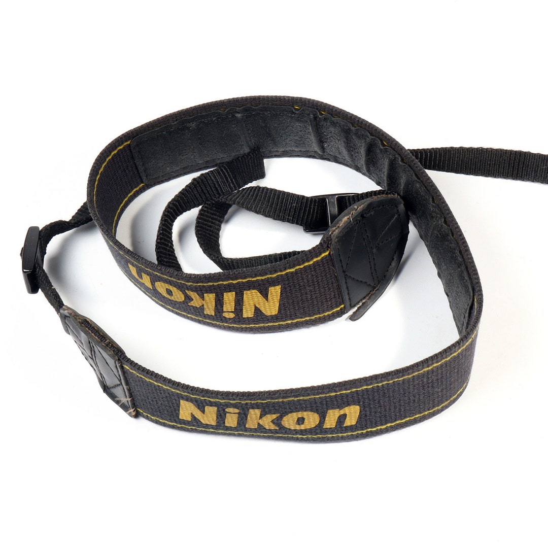Nikon Camera Strap From Late 20th Cent.- 1.25" Wide Strap - 36" -90cm ...
