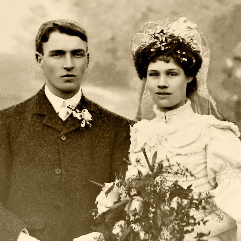 Vintage Wedding Couple Digital Image From C 1900 - - Etsy
