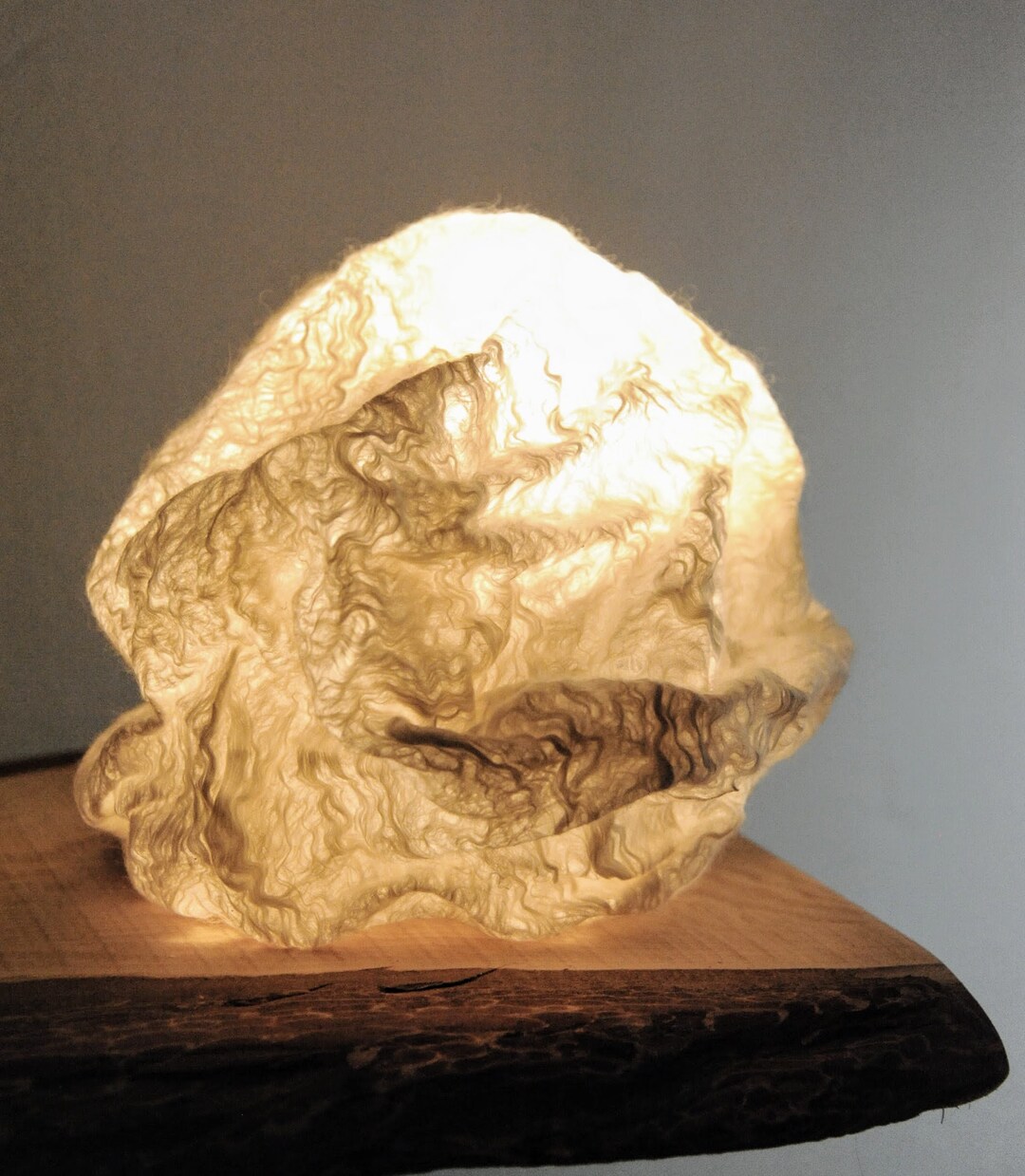 Felted Wool Lamp, Design Bedside Lamp, Handmade, Bright, Wool Lamp - Etsy