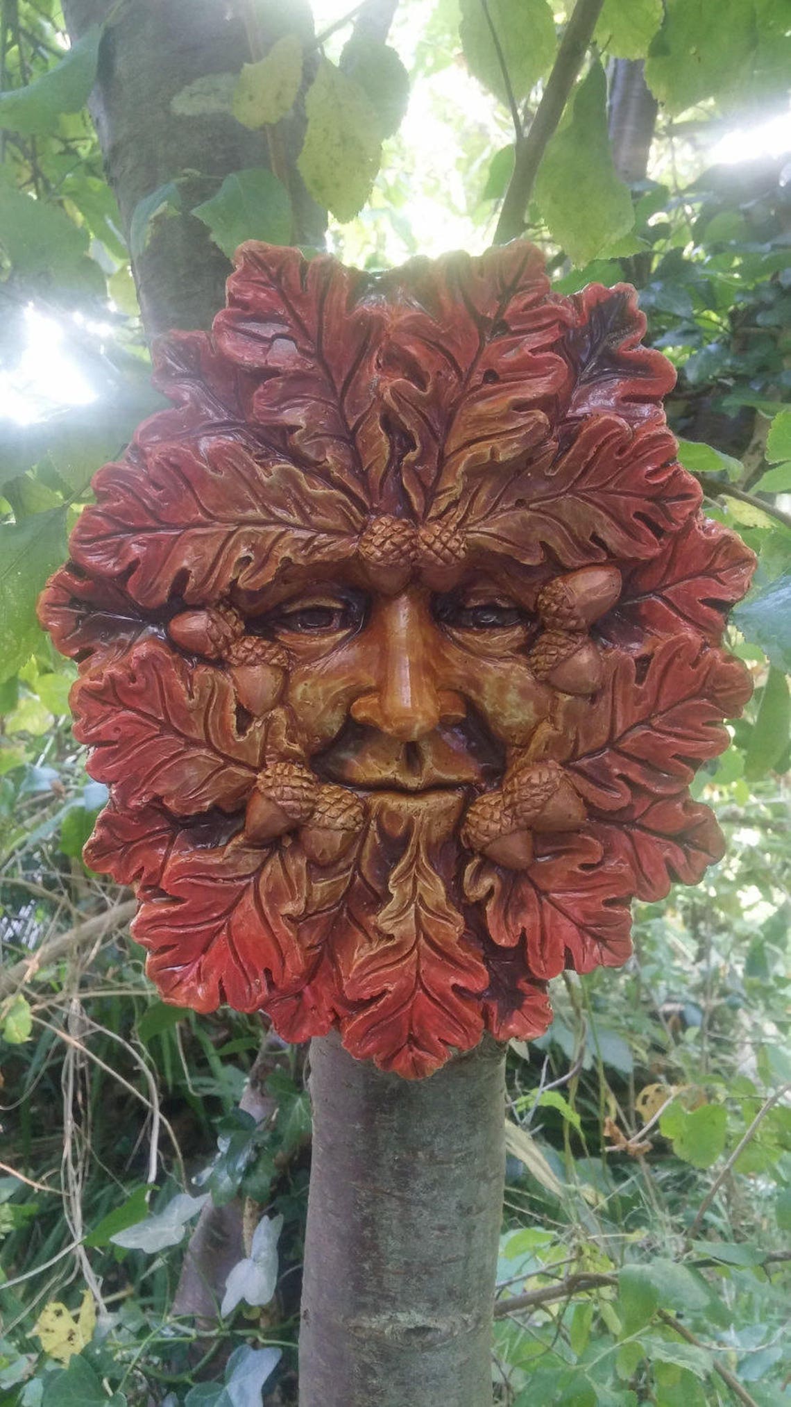 Large Green Man Plaque 'autumn' Jack in the Green - Etsy