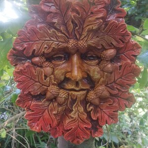 Large Green Man Plaque 'autumn' Jack in the Green - Etsy