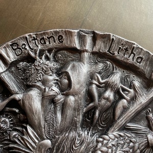 Witch Wheel of the Year Wall Plaque in Silver Coloured Finish - Etsy