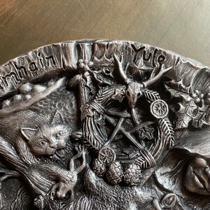 Witch Wheel of the Year Wall Plaque in Silver Coloured Finish - Etsy