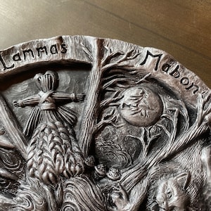 Witch Wheel of the Year Wall Plaque in Silver Coloured Finish - Etsy