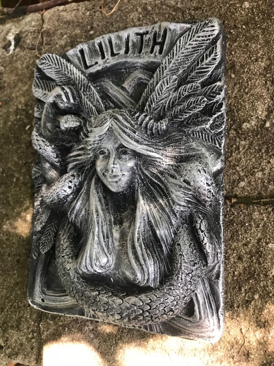 Lilith Goddess of the Underworld Wall Plaque in Silver - Etsy UK