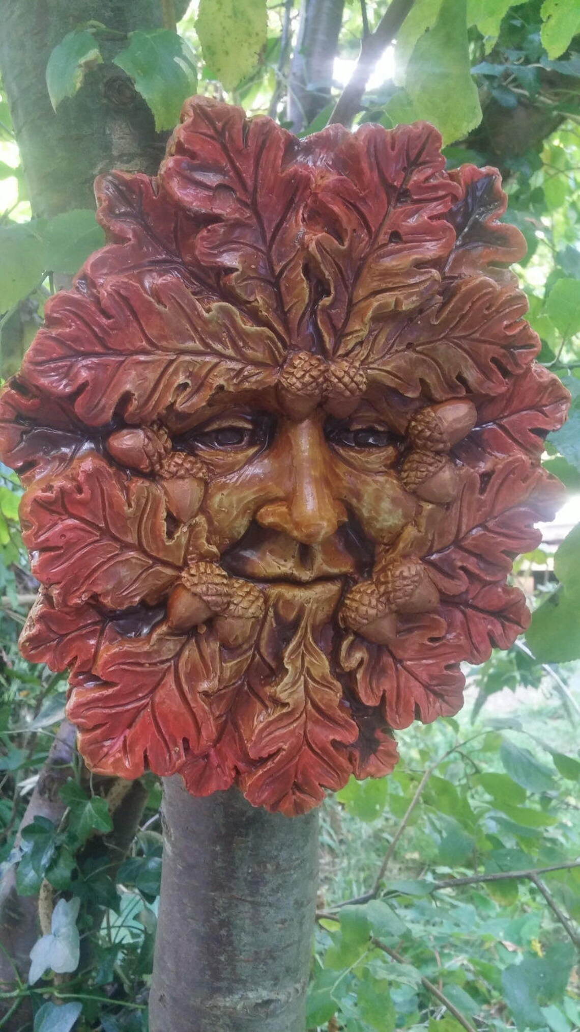 Large Green Man Plaque 'autumn' Jack in the Green - Etsy